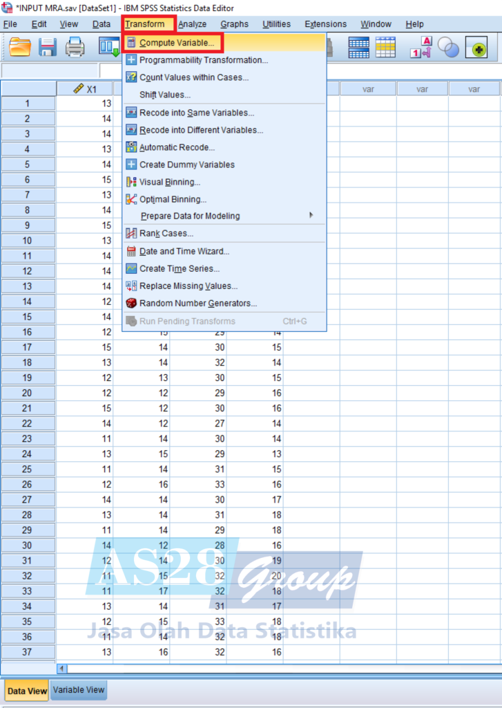 REGRESI MODERASI / MRA (MODERATED REGRESSION ANALYSIS) - AS28 Group