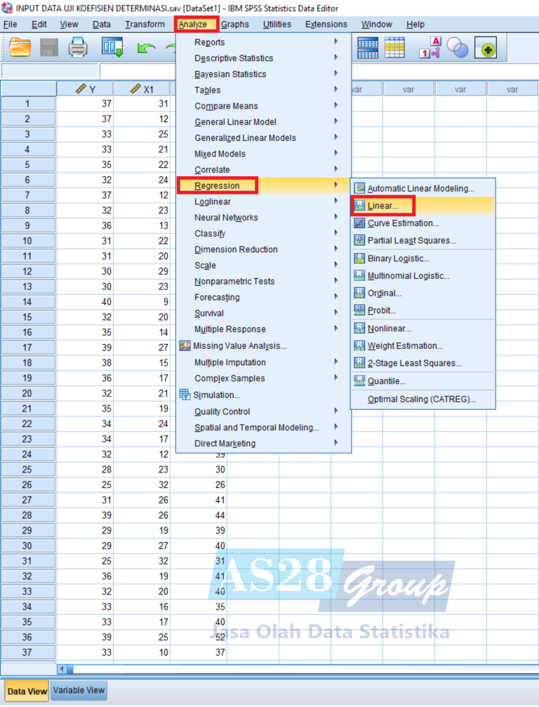 KOEFISIEN DETERMINASI - AS28 Group