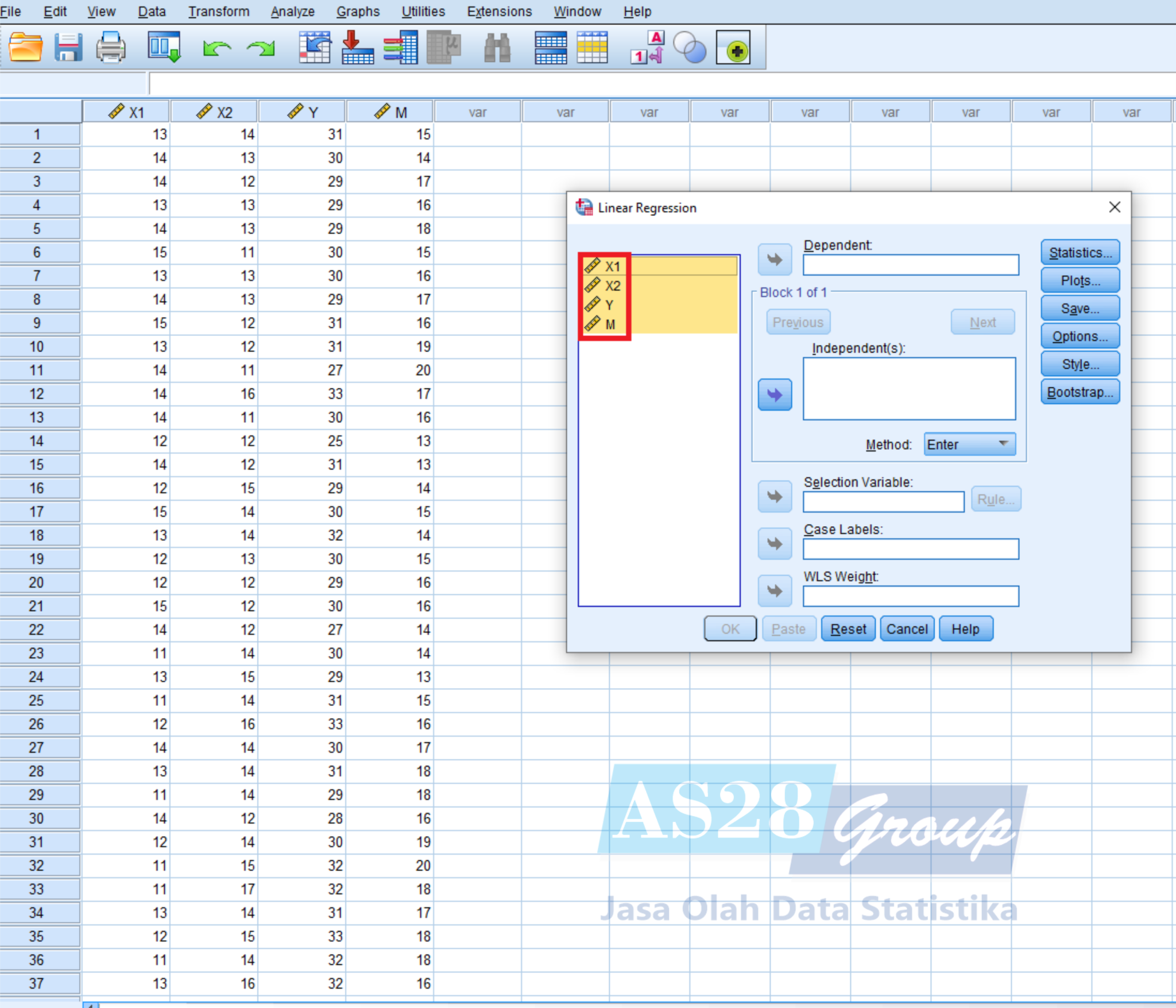 REGRESI MODERASI / MRA (MODERATED REGRESSION ANALYSIS) - AS28 Group